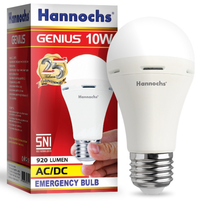 Jual Hannochs Genius 10 watt, Lampu Emergency, Magic Lamp, Lampu ...