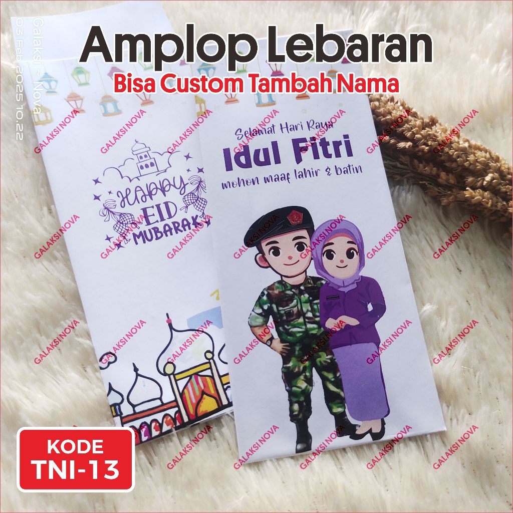 Jual TNI.13 - Amplop Idul Fitri Mabes TNI IKKT | Amplop Lebaran Custom ...