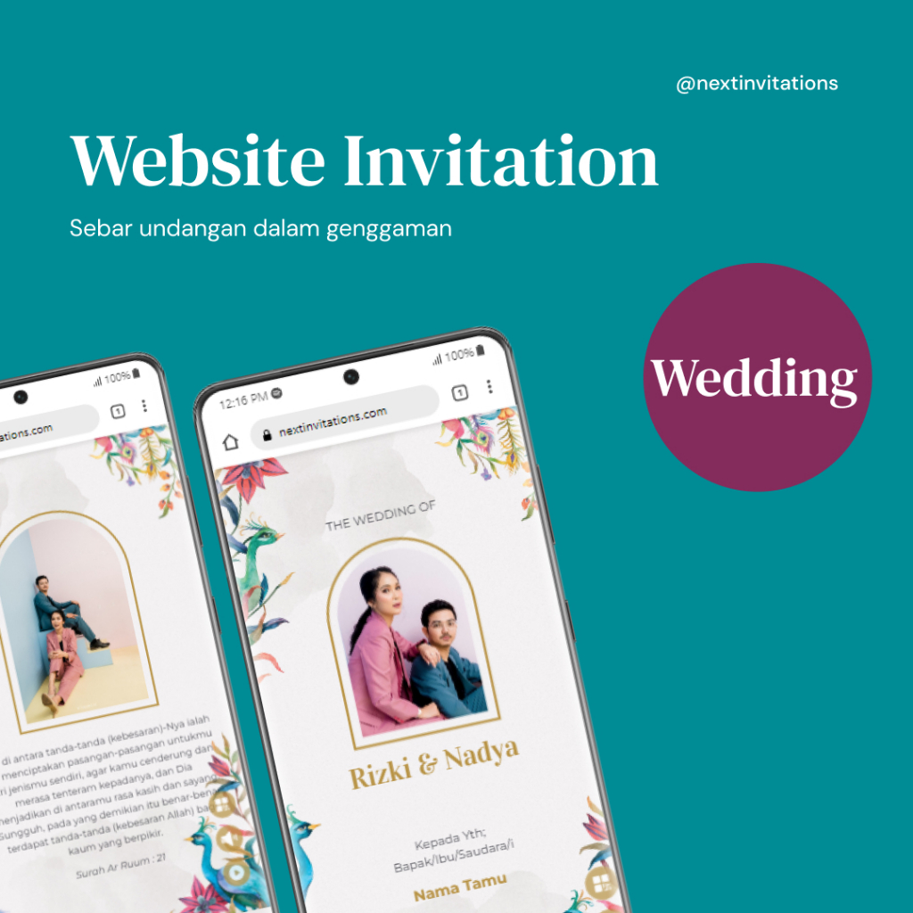 Jual Undangan Website Pernikahan Syar'i Unik Aesthetic | Undangan ...