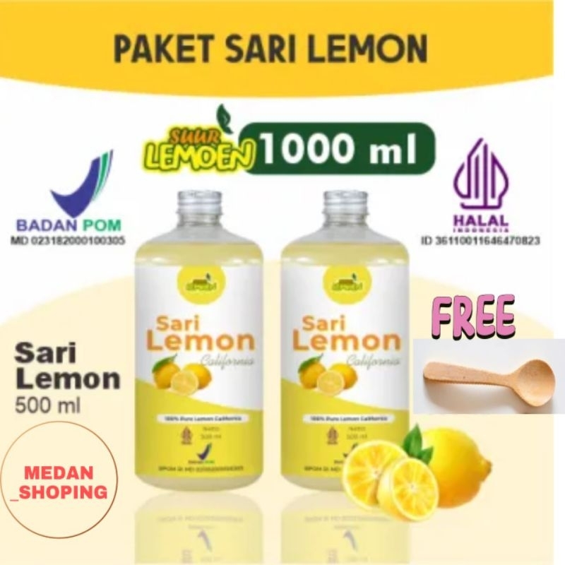 Jual SARI LEMON 1 LITER BPOM ORGANIK UNTUK DIET BY SUUR LEMOEN | Shopee ...