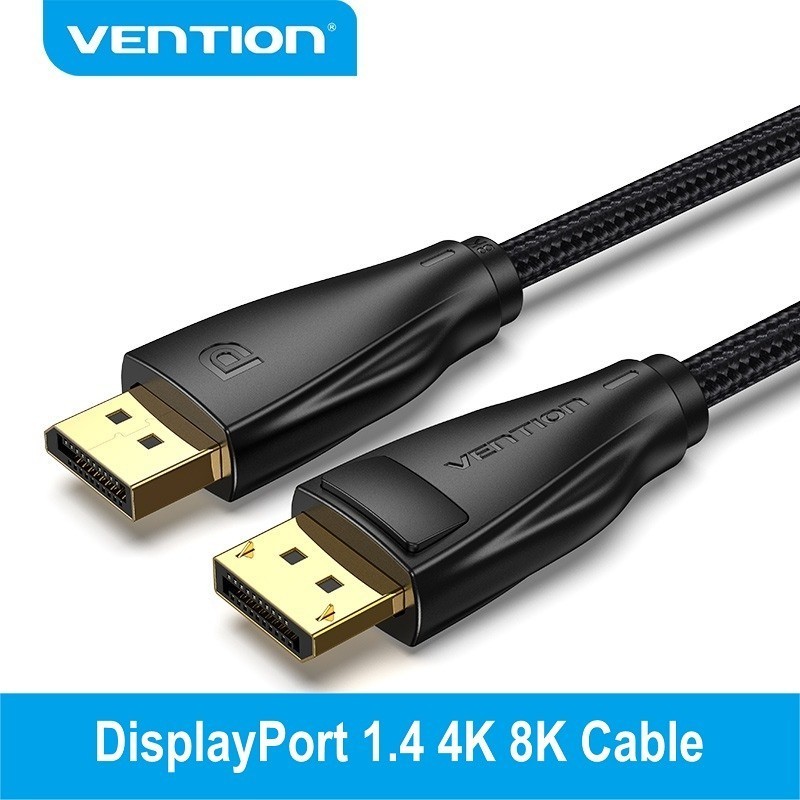 Jual KABEL DISPLAY PORT 1.4 4K 8K VENTION 2 METER | Shopee Indonesia