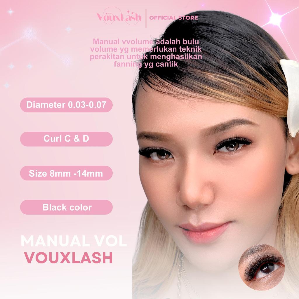 Jual VOUXLASH (valash)0.03-0.05 MANUAL VOLUME LASH EYELASH EXTENSION ...