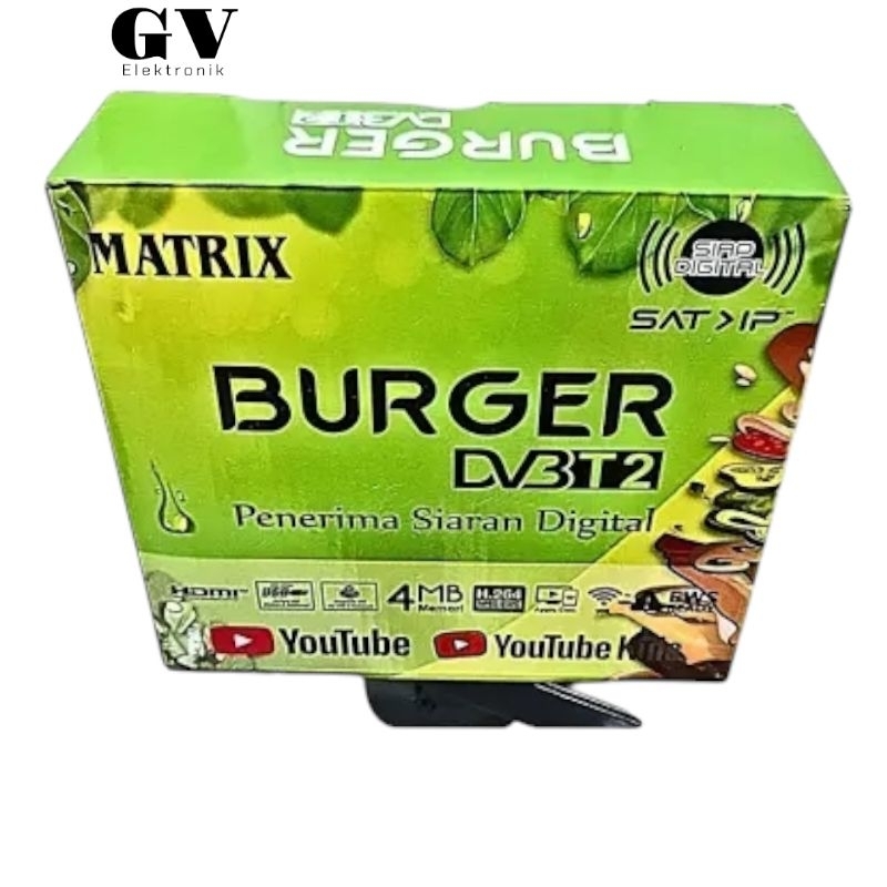 Jual SET TOP BOX DVBT2 MATRIX BURGER HIJAU | Shopee Indonesia