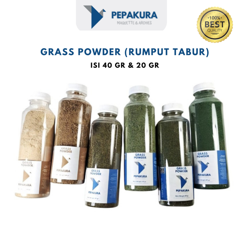 Jual Grass Powder - Serbuk Rumput isi 40 gr - Rumput Tabur Maket ...