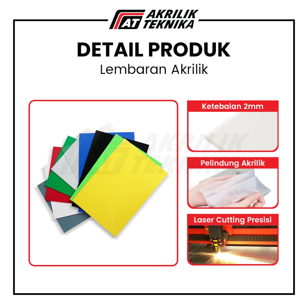 Jual Lembaran Akrilik A4 2mm / Acrylic Sheet Clear / Akrilik Warna ...