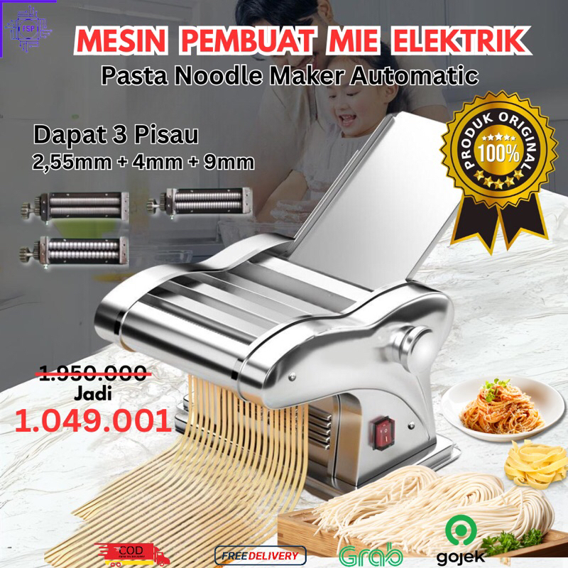 Jual Mesin Mie Listrik Otomatis Noodle Pasta Maker Mesin Pastel, Kue ...