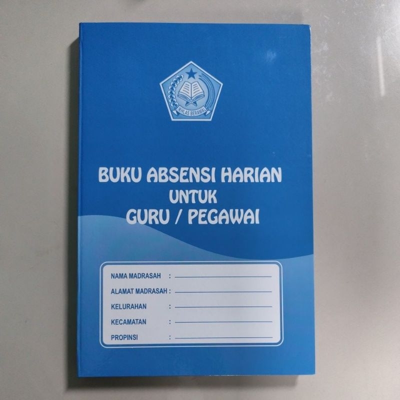 Jual BUKU ABSENSI HARIAN UNTUK GURU/PEGAWAI (LOGO KEMENAG/MADRASAH ...