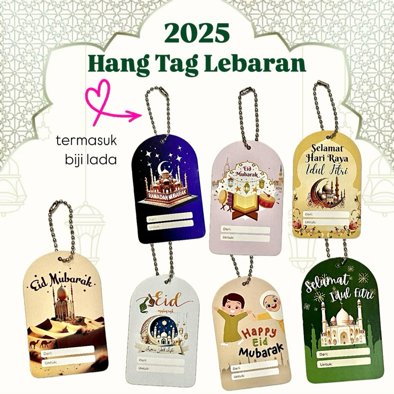 Jual TERBARU Hang Tag Lebaran 2025 Limited Edition / Hangtag Eid ...