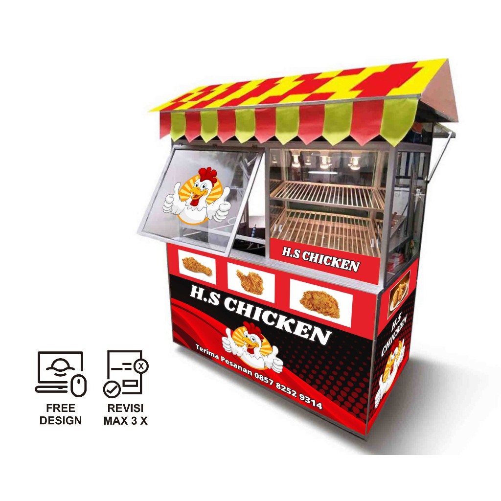 Jual Cetak Stiker Outdoor/ stiker gerobak/ stiker vinyl Kualitas Tinggi ...