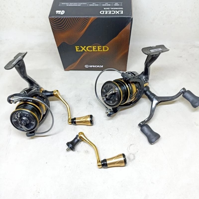 Jual REEL IROLY EXCEED 800-500- 1000 Doubel grip carbon | Shopee Indonesia