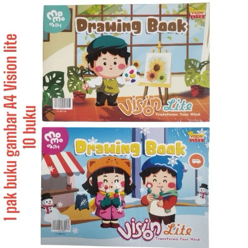 Jual Buku Gambar VISION LITE A4 1 pack isi 10 Buku | Shopee Indonesia