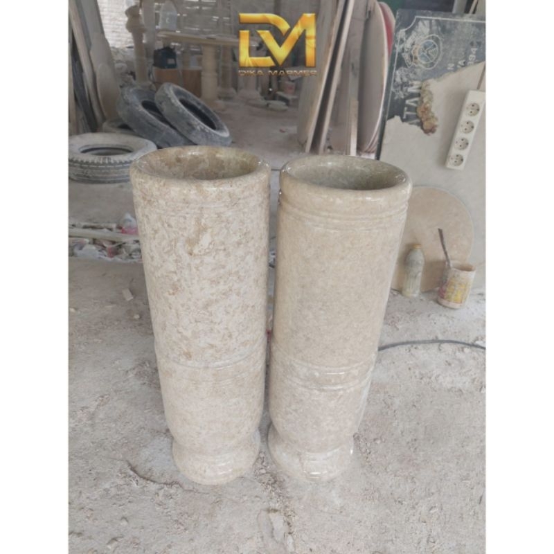 Jual Tempat Payung Batu Marmer Krem Model Tabung | Shopee Indonesia