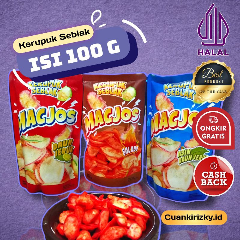 Jual Krupuk Seblak Mantap Gurih Lezat Enak Tersedia 3 Varian rasa ...