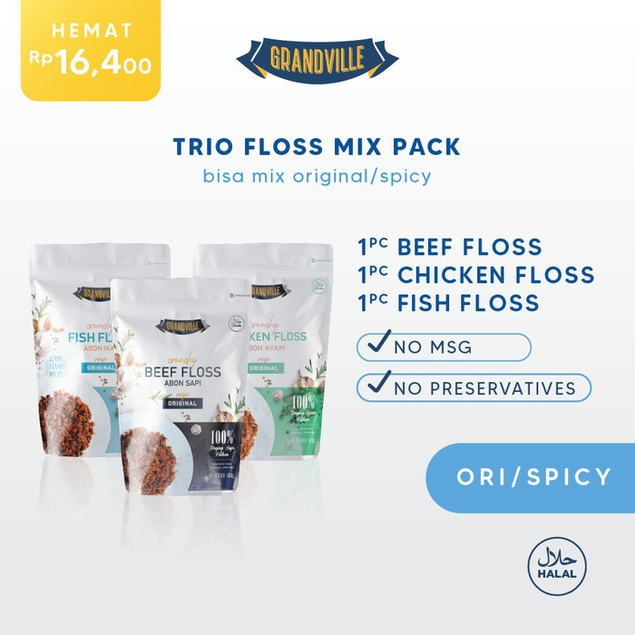 Jual Grandville Floss - Beef Floss / Abon Sapi Original - Abon MPAsi ...