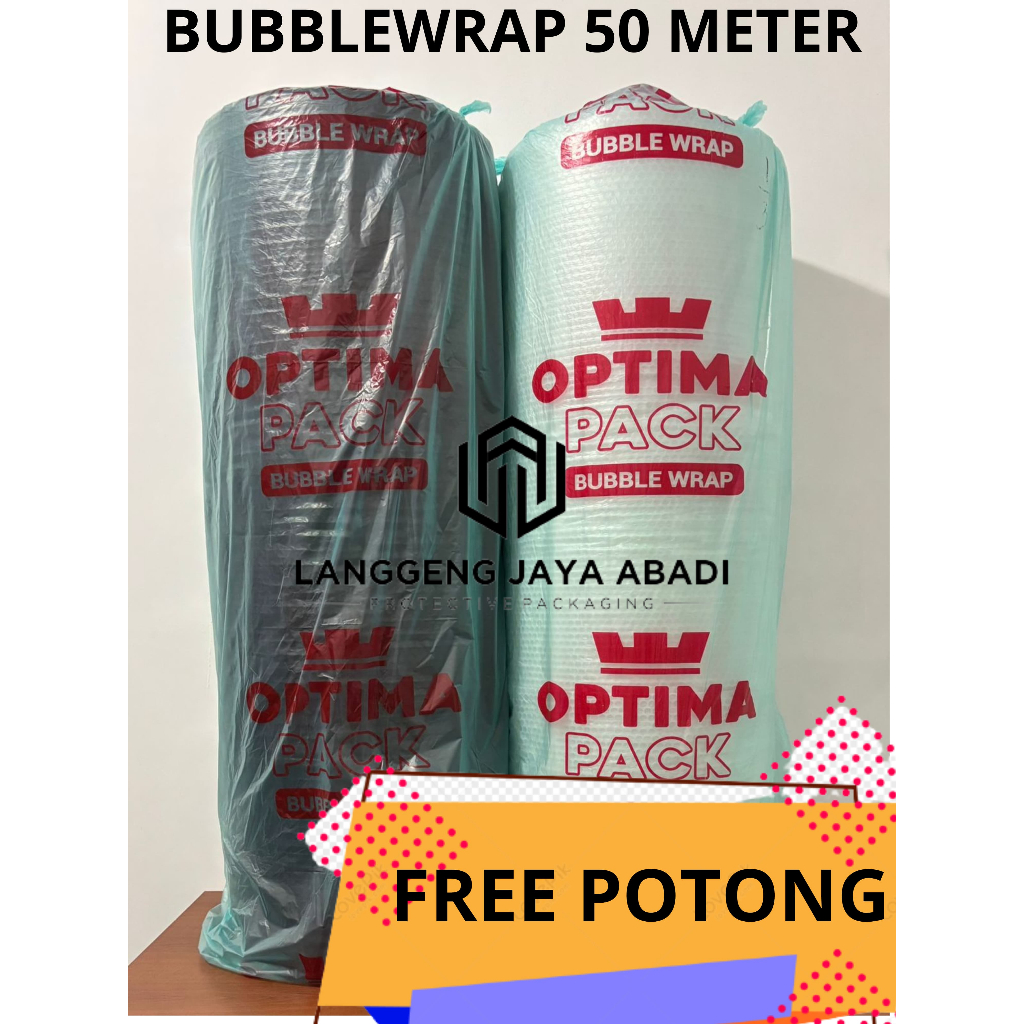 Jual Bubble Wrap Ukuran 125 cm X 50 meter Bening Dan Hitam OPTIMA | Shopee Indonesia