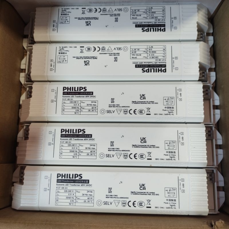 Jual Philips LED Transformer 60W 24V DC ballast Led Strip | Shopee ...
