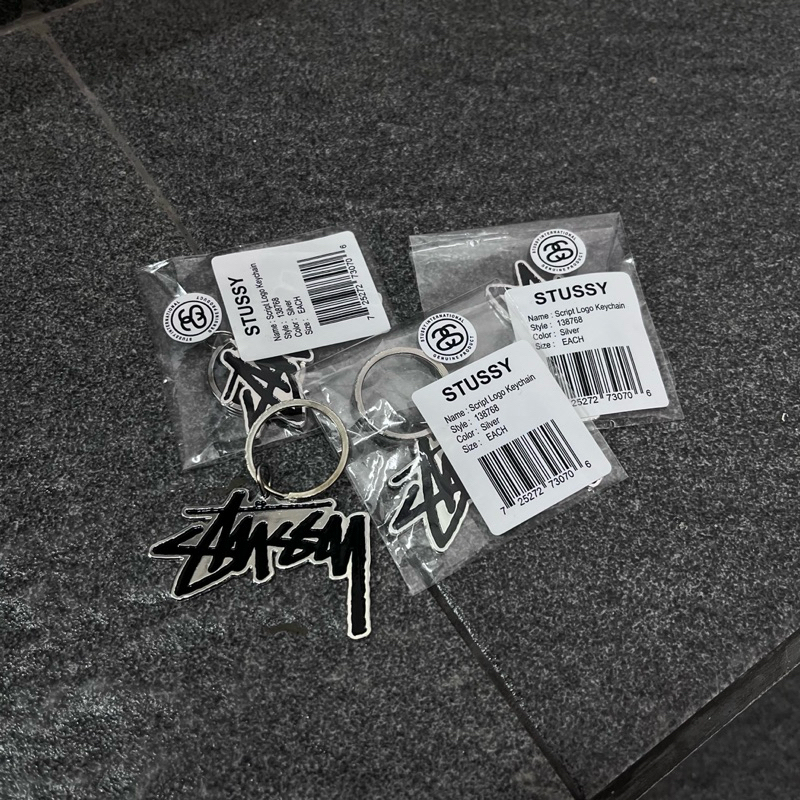 Jual Stussy Script Logo Keychain Silver | Shopee Indonesia