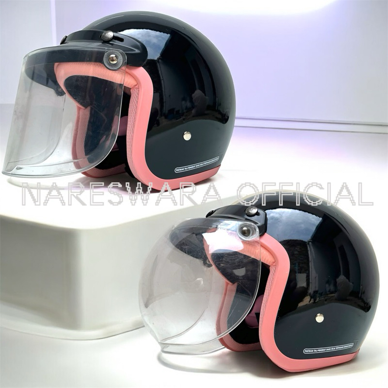 Jual Helm Bogo Wanita Hijab Helm Retro Dewasa SNI / Helm Hijab | Shopee ...