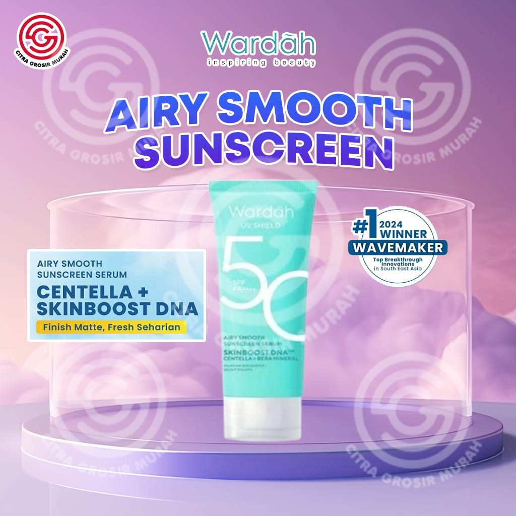 Jual WARDAH UV Shield Airy Smooth Sunscreen Serum SPF 50 PA++++ 25ml ...