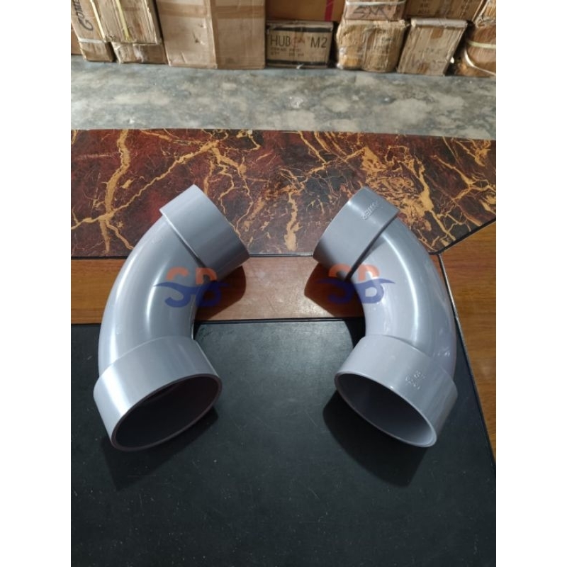 Jual Power Fit Large Radius Elbow D3 / Long Elbow / Large Radius Elbow PVC 3" / Elbow 3" / Large ...