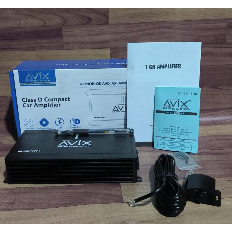 Jual Monoblock AVIX Class D AX-AMP1600.1 Car Monoblock AVIX new ...
