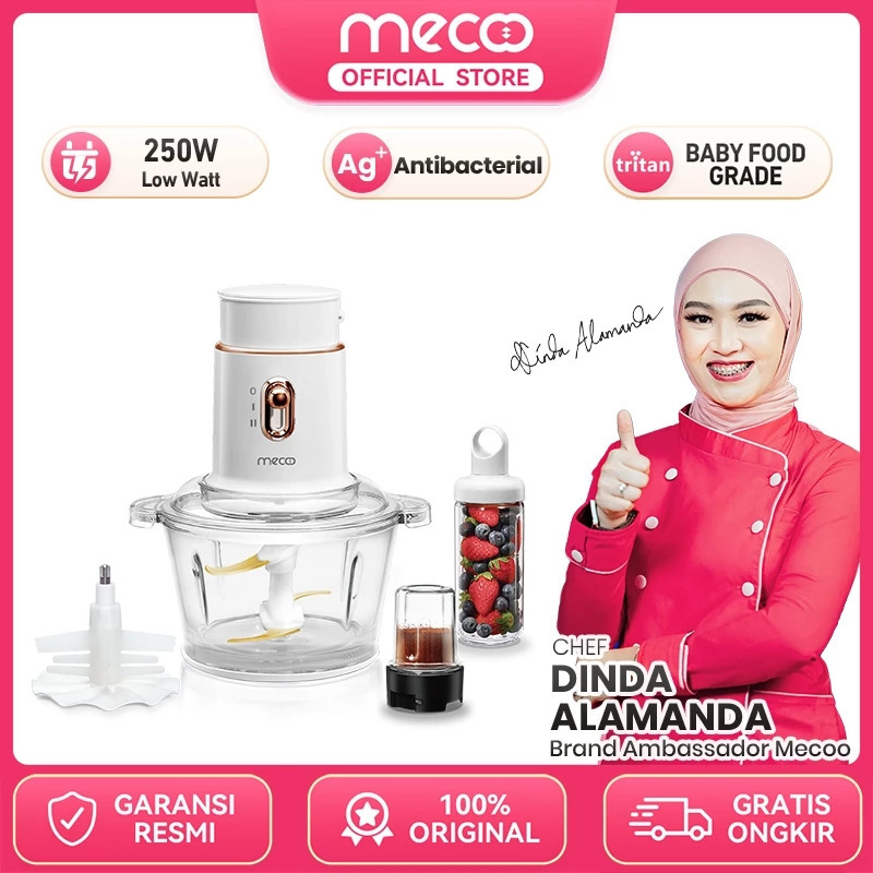 Jual Mecoo Chopper 5in1 Most Aesthetic Antibacterial Odorless Food ...