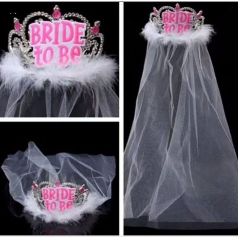 Jual Mahkota Bride To Be Tile / Crown Bride To Be Veil / Mahkota Bridal ...