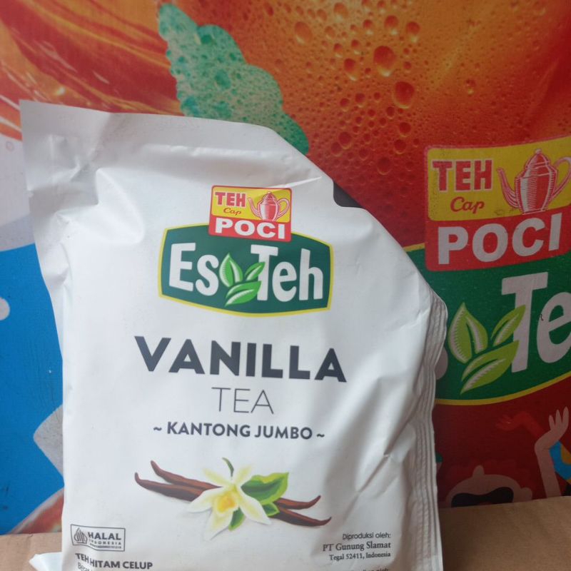 Jual TEH Vanilla Celup POCI Jumboo,1 Bungkus isi 4 kntg Celup JUMBO ...
