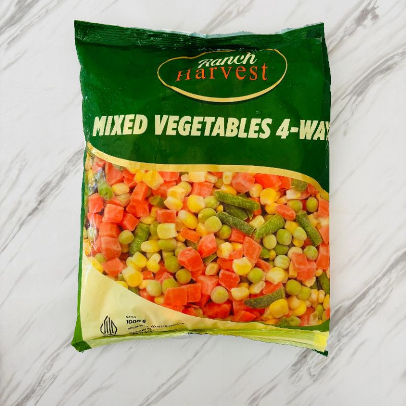 Jual Ranch Harvest Mix Vegetables Isi 4 macam 1Kg | Shopee Indonesia