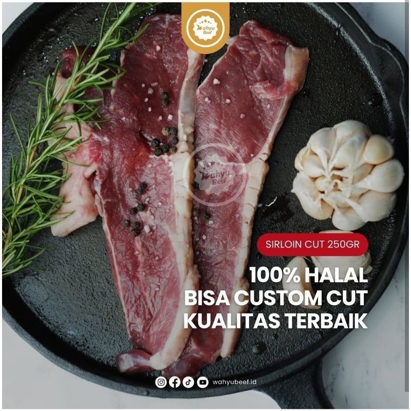 Jual Daging Sapi Sirloin / Has Luar Lokal Beef - Grass Fed / Organik ...