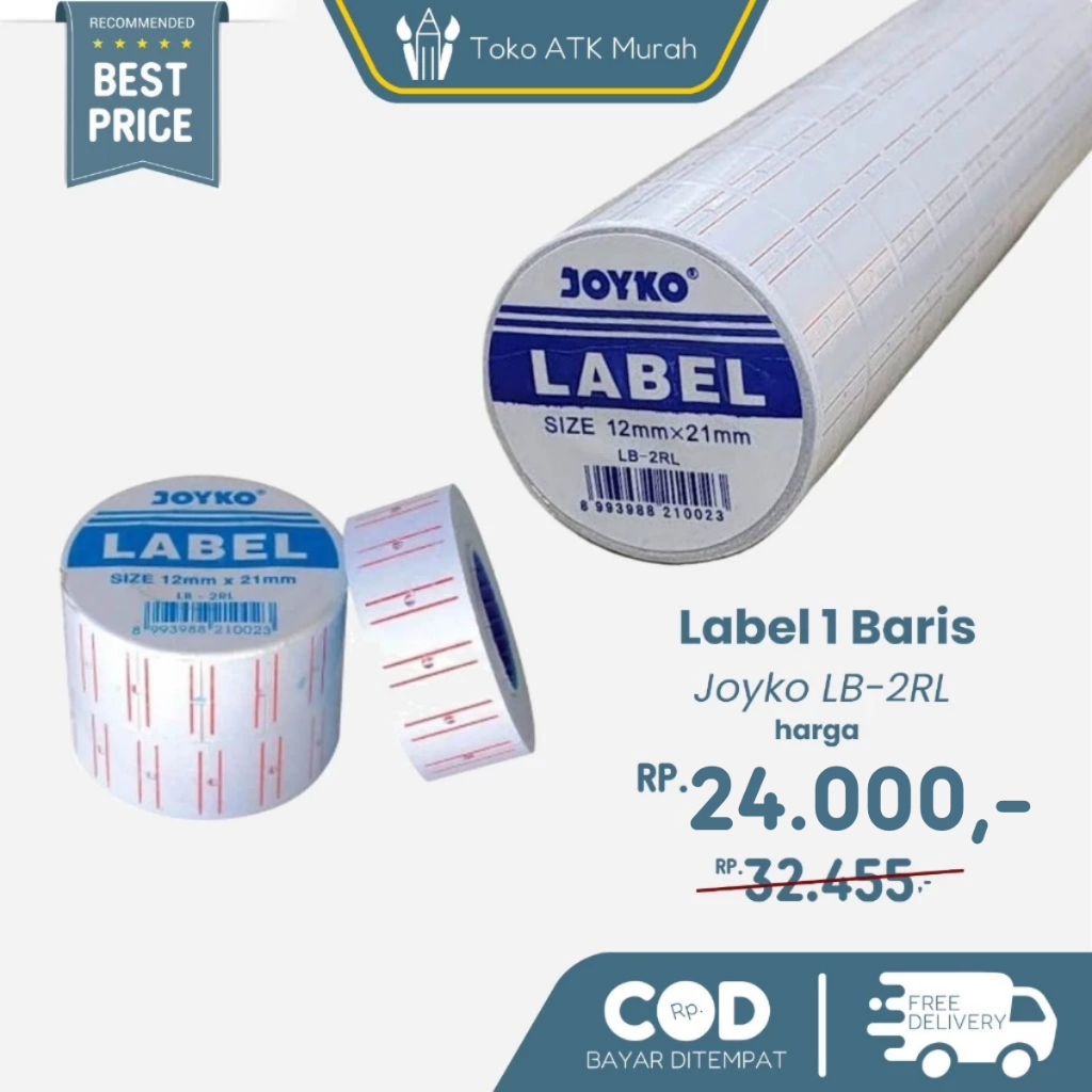 Jual Label Joyko 1 Baris LB-2RL | Shopee Indonesia