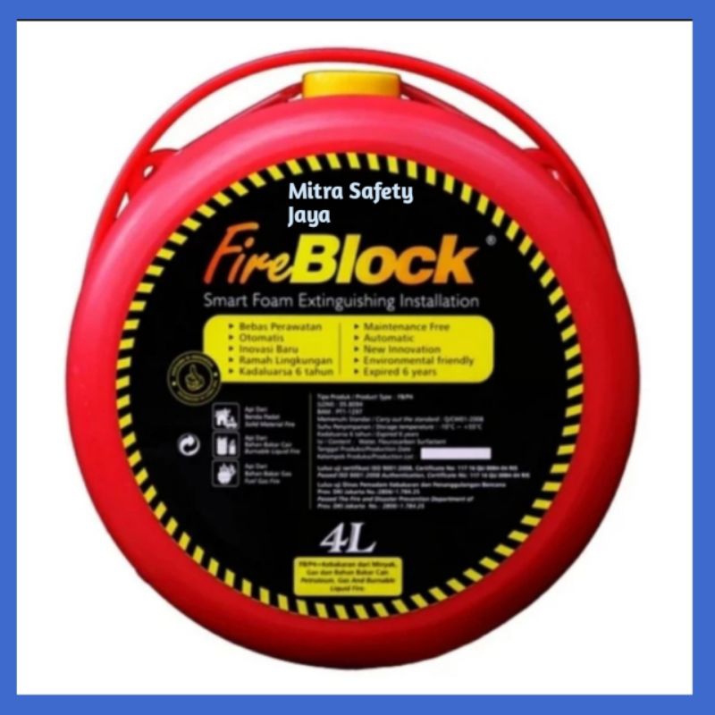 Jual FireBlock Smart Foam Extinguishing Installation / Fire Block Pemadam Api Otomatis 4L ...