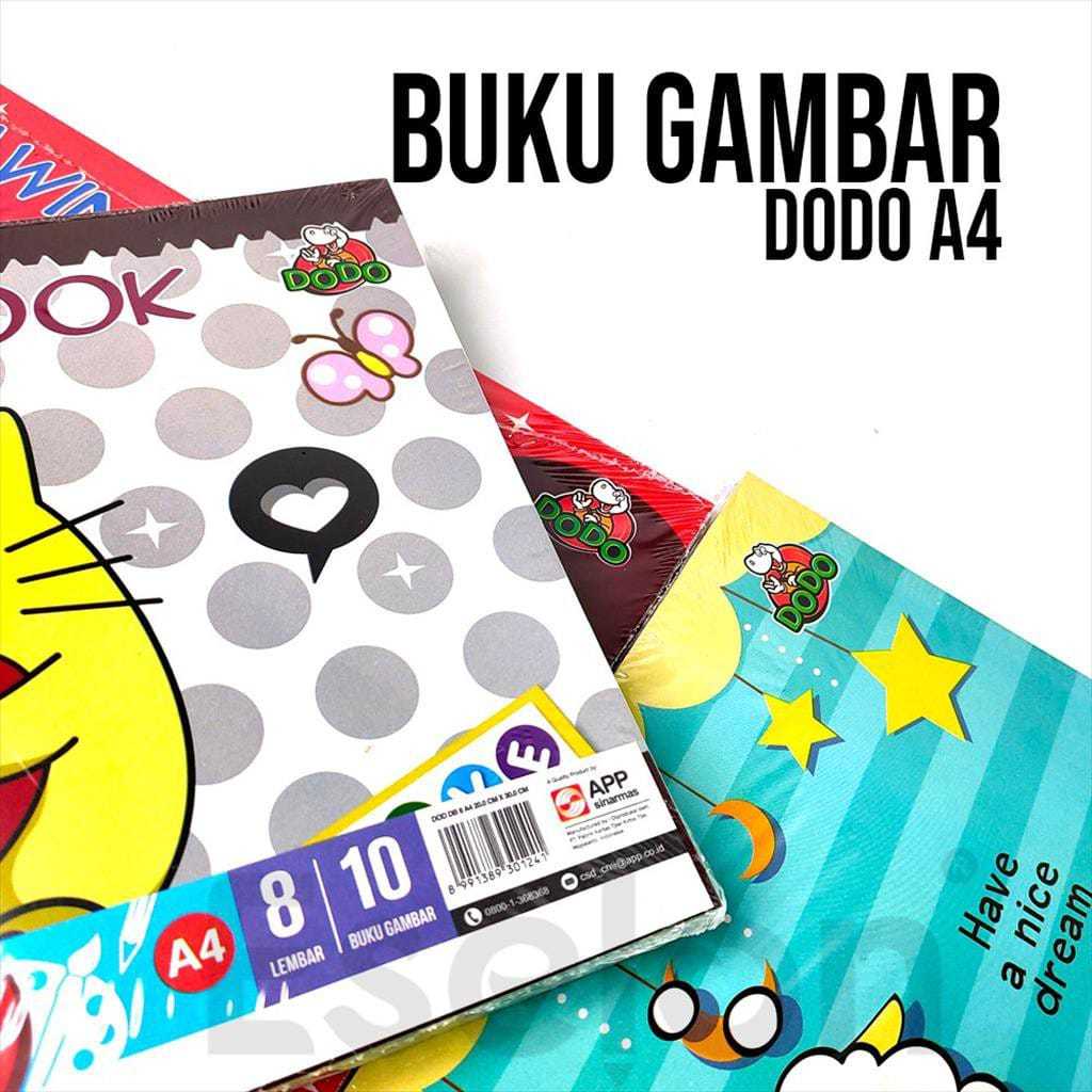 Jual [ PAK isi 10 Buku ] Buku Gambar A4 DODO by Sidu | Shopee Indonesia