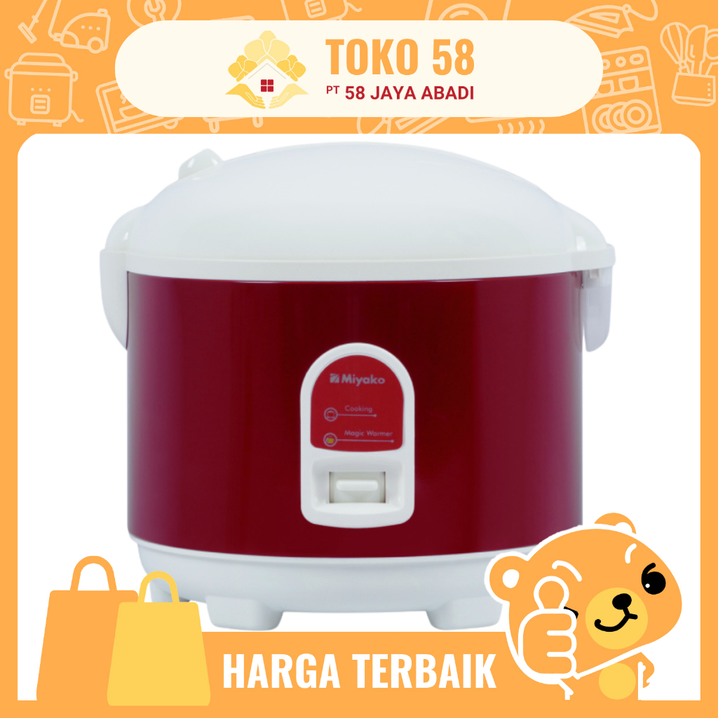Jual [COD] Rice Cooker Magicom Miyako MCM-528 TS ( 1,8 Liter ) | Shopee ...