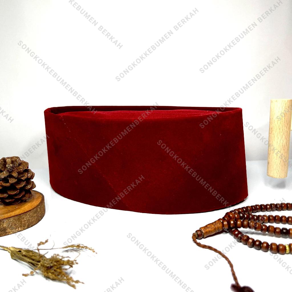 Jual promo !! songkok peci merah marun betawi si pitung tinggi Normal ...