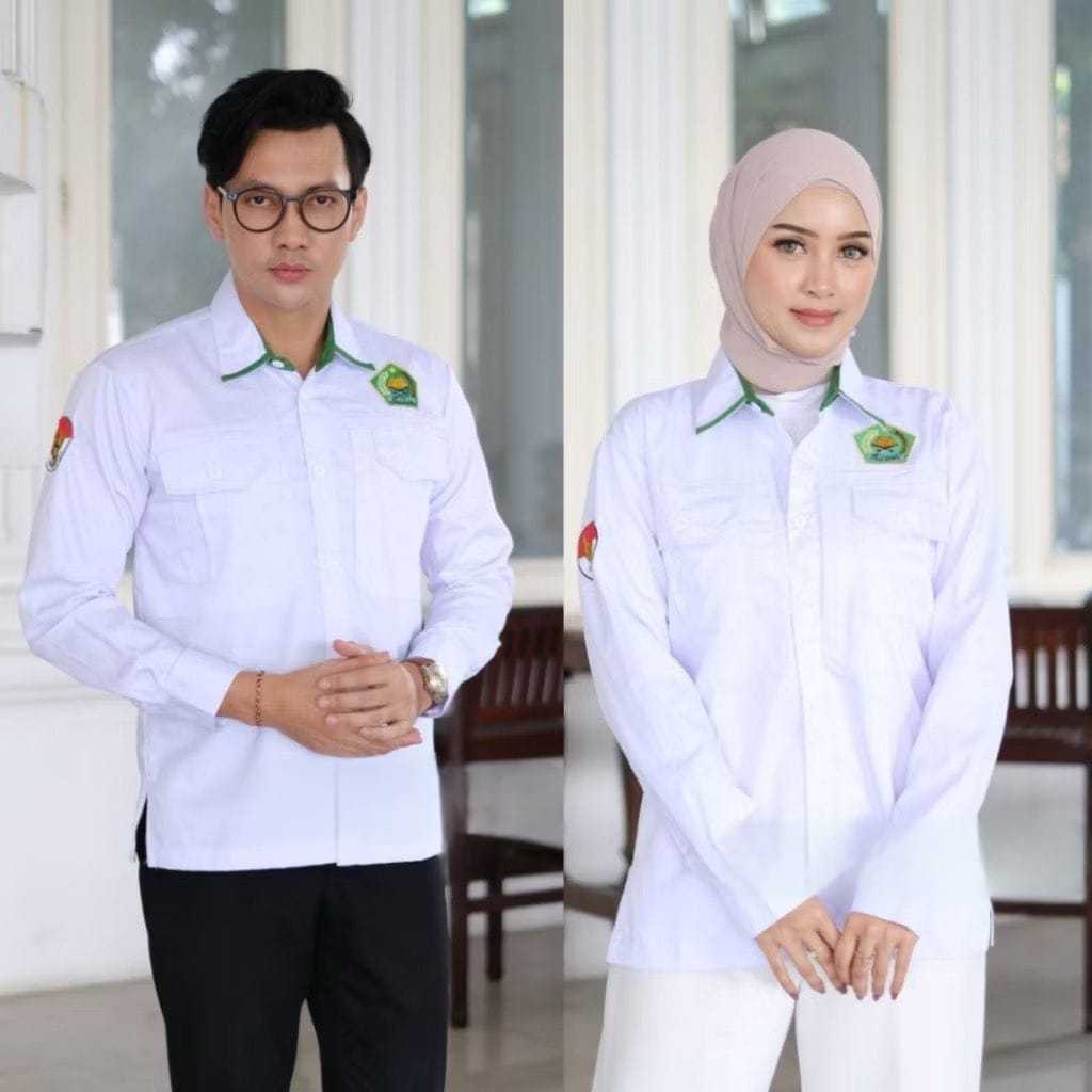 Jual Baju PDH KEMENAG PUTIH Lengan PANJANG / Baju Putih pppk / Seragam ...