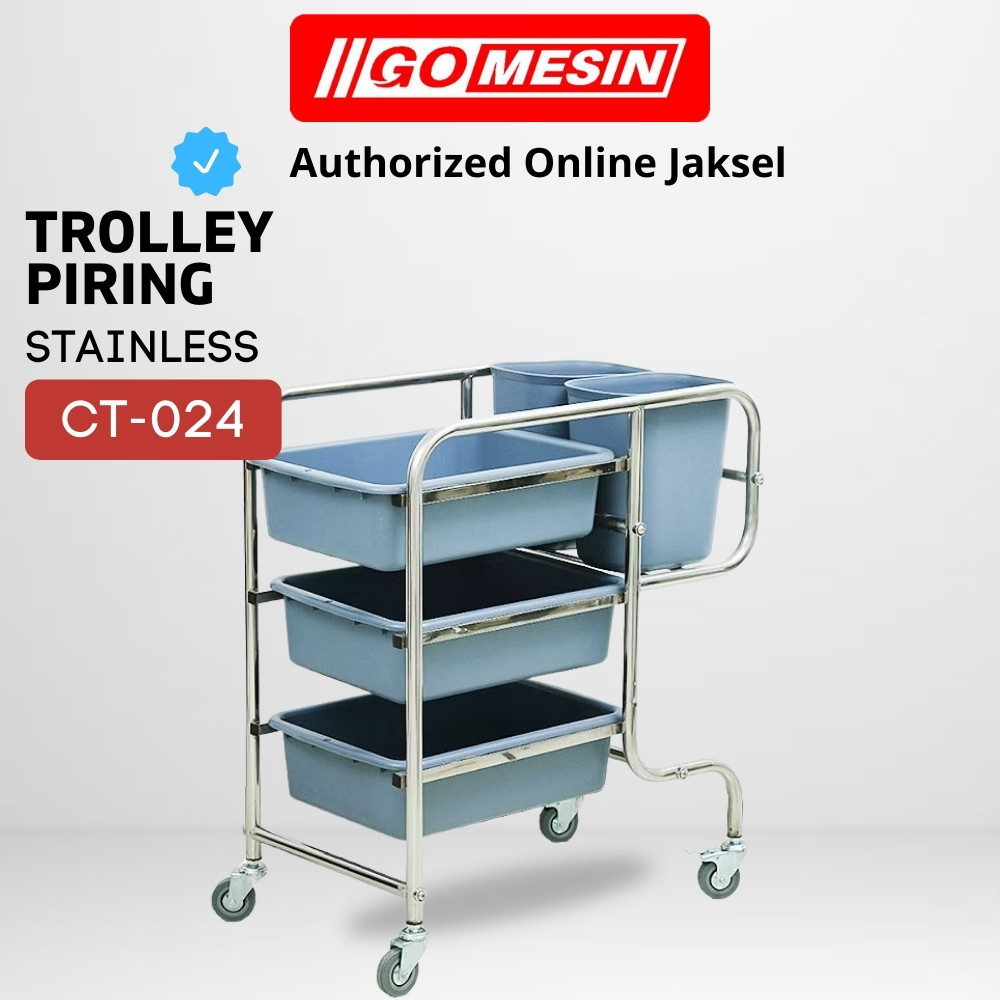 Jual Troli Gomesin CT-024 Trolley Piring Kotor | Shopee Indonesia