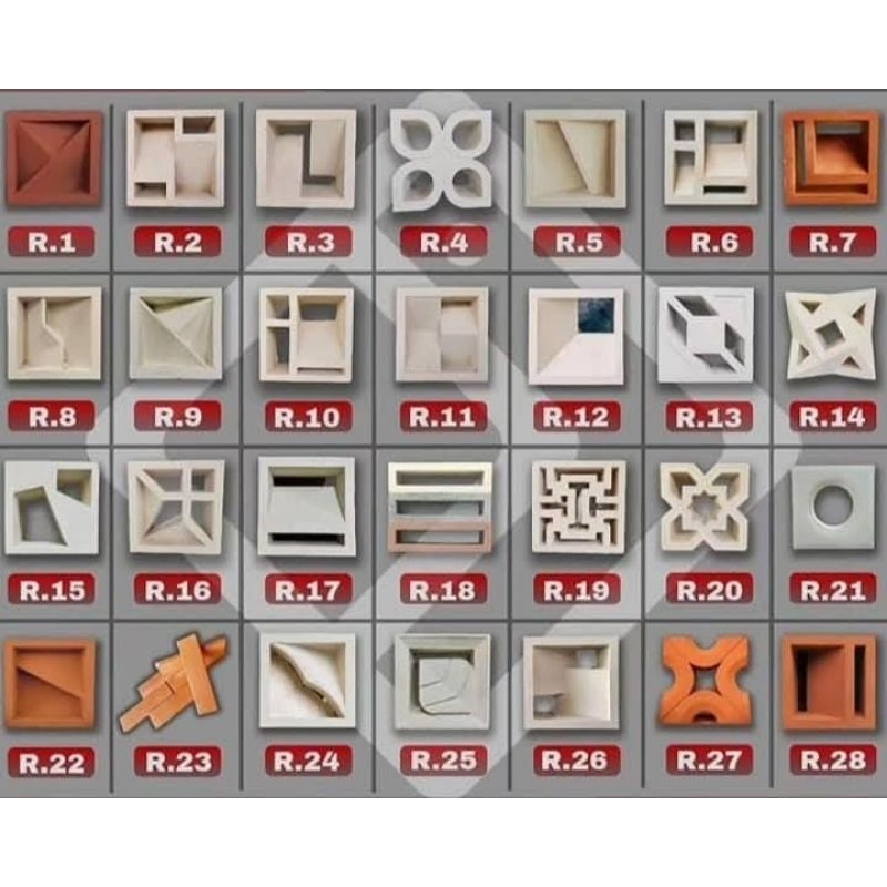 Jual Roster beton/Roster Minimalis/Roster Motif lengkap | Shopee Indonesia