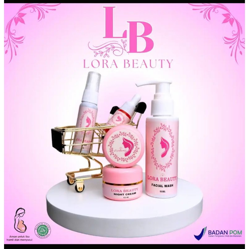 Jual LORA BEAUTY SKINCARE 1 PAKET BIKIN WAJAH GLOWING (KEMASAN BARU ...