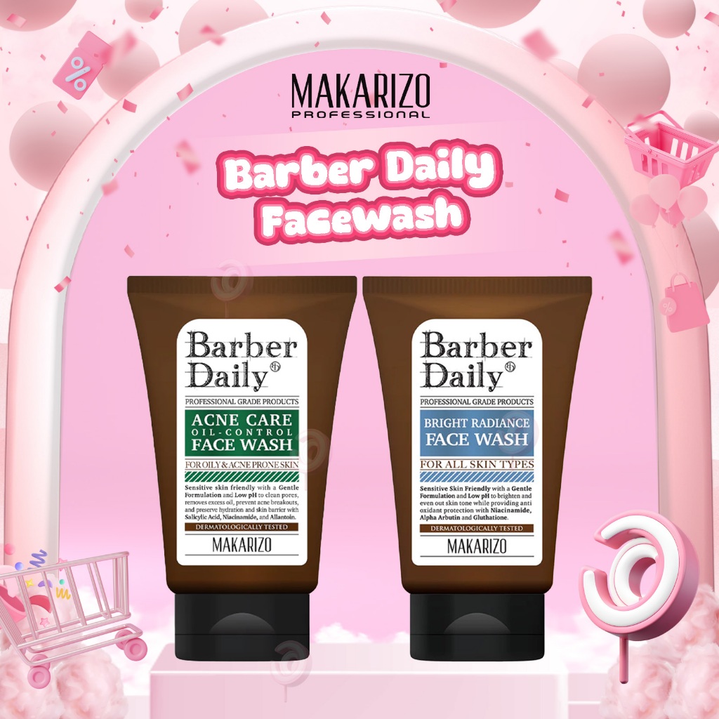 Jual MAKARIZO - BARBER DAILY FACEWASH ( 100 ml ) - Sabun Cuci Muka ...