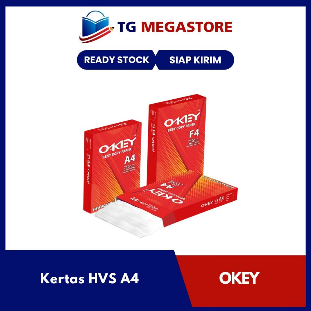 Jual Kertas HVS OKEY A4 - 75 gram | Shopee Indonesia