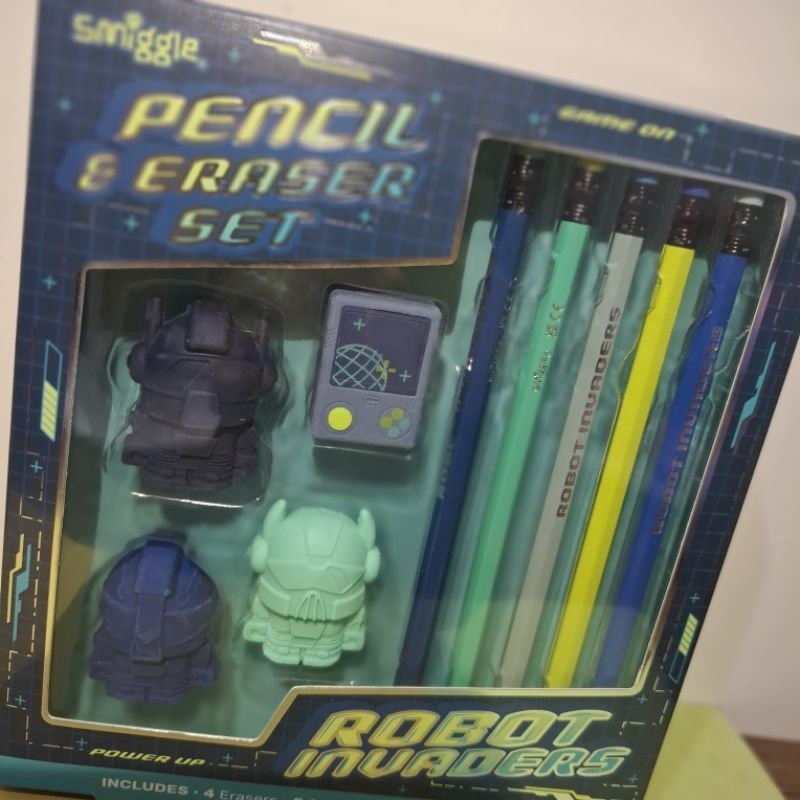 Jual SMIGGLE PENCIL ERASER SET ORIGINAL 100% | Shopee Indonesia