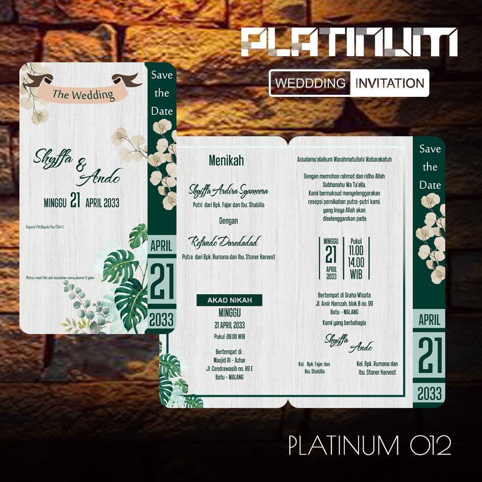 Jual FLASH SALE | Platinum 12 | Per Pack (isi 100 pcs) | Blangko Undangan | Shopee Indonesia