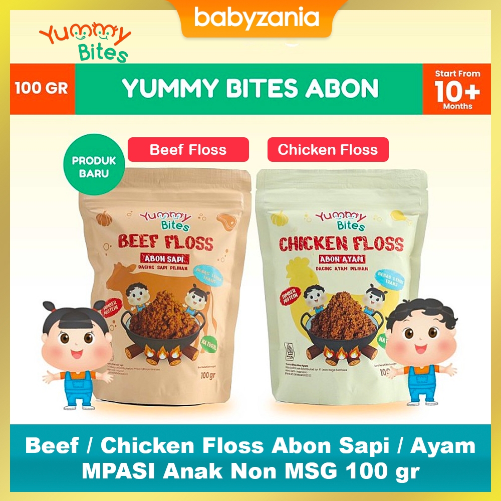 Jual Yummy Bites Beef / Chicken Floss Abon Sapi / Ayam MPASI Anak Non ...