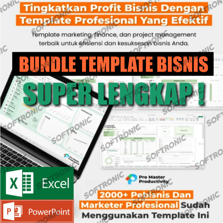 Jual Pro Master Productivity Bundle Template Bisnis Excel Terlengkap | Shopee Indonesia