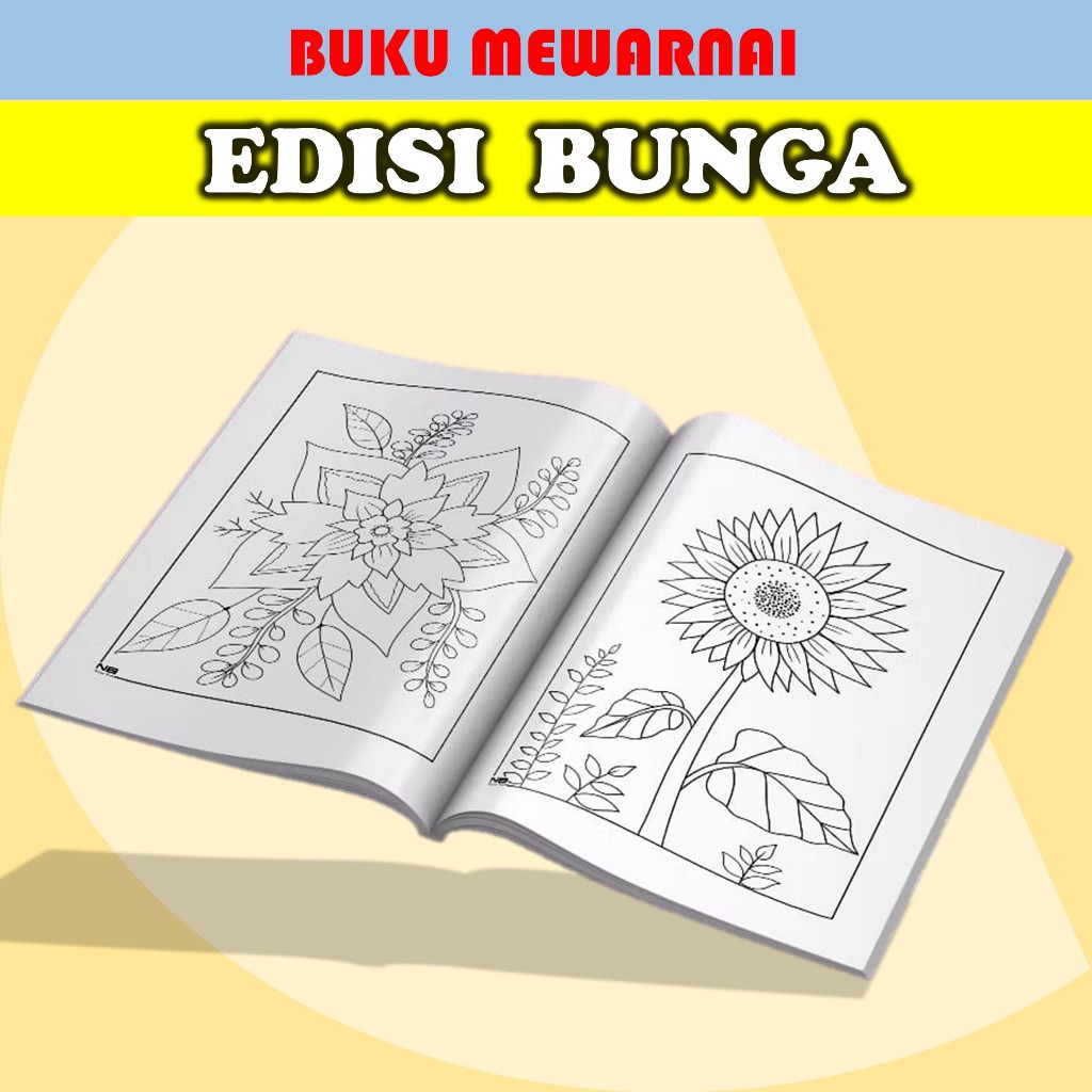 Jual Buku Gambar Mewarnai Seri Bunga - Buku Mewarnai Anak TK Seri Bunga ...