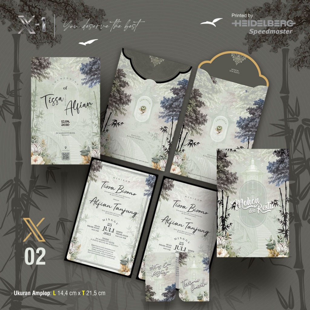 Jual CETAK UNDANGAN PERNIKAHAN SIMPEL ELEGAN AESTETIC RUSTIC KHITANAN ...