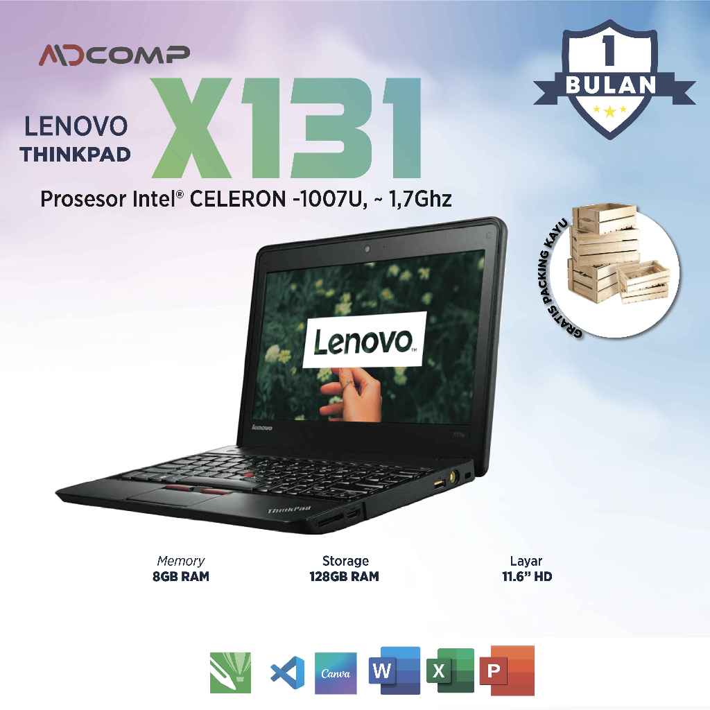 Jual Laptop Lenovo Thinkpad X131 8gb/128gb (ssd) MURAH BERGARANSI ...