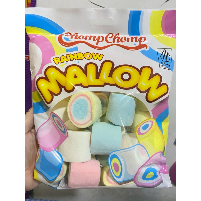 Jual Chomp Chomp Rainbow Mallow 200 gr / Marshmallow Tube Warna Besar ...
