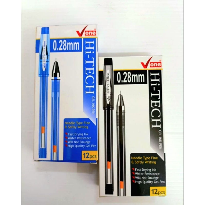 Jual pulpen, bolpoin hi-tech, hitek V-one ( 12pcs ) | Shopee Indonesia